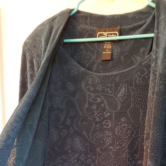 Dresses | Studio Connection Navy Blue Dress | Poshmark